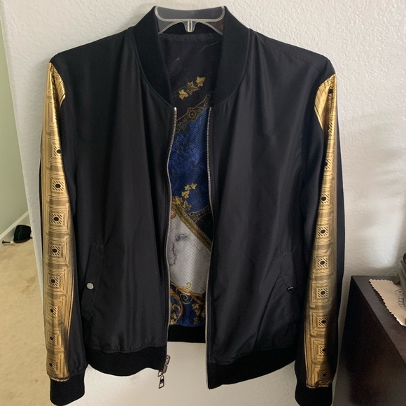 Versace | Jackets & Coats | Versace Reversible Bomber Jacket | Poshmark